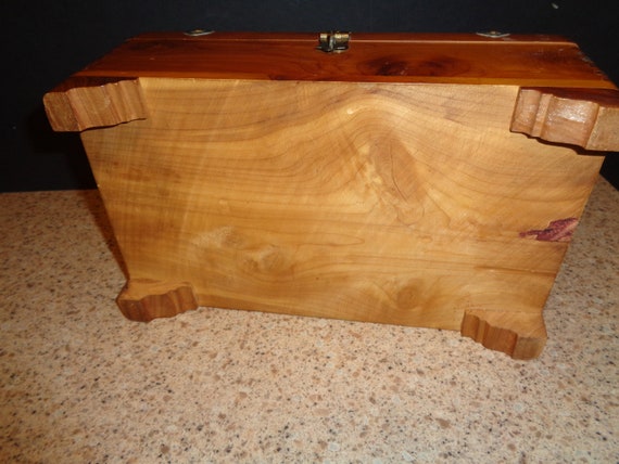Vintage Miniature Cedar Chest Hope Chest Jewelry Box … - Gem
