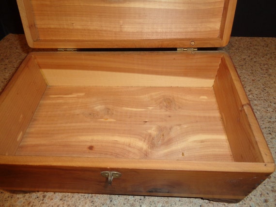 Vintage Miniature Cedar Chest Hope Chest Jewelry Box … - Gem
