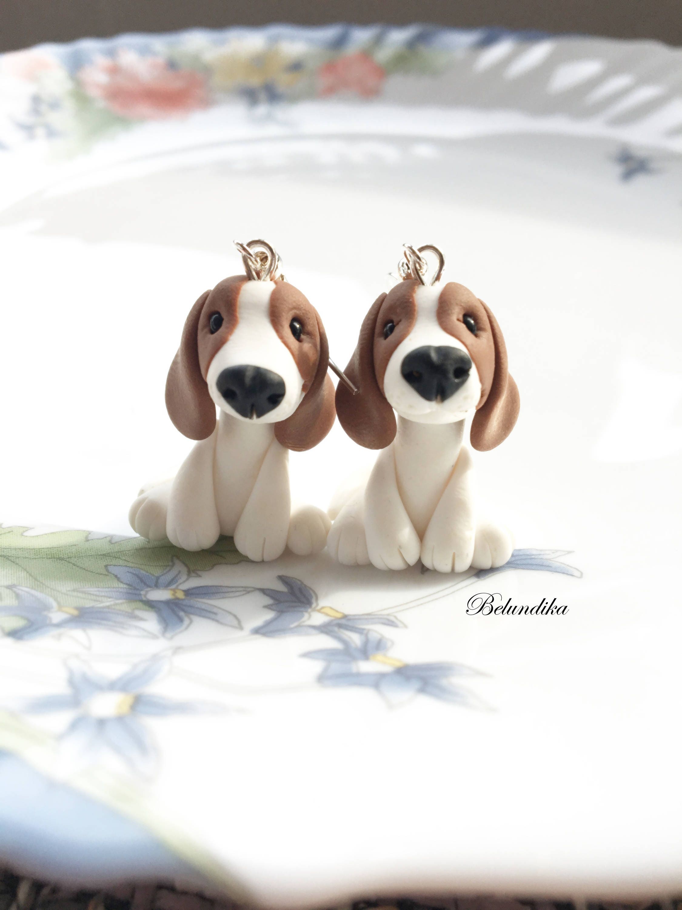 Beagle Ohrringe Polymer Clay Hund Fimo Ohrringe Beagle - Etsy.de