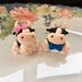 Cow,black and White Cow Pair Polymer Clay Cow Earrings Fimo - Etsy