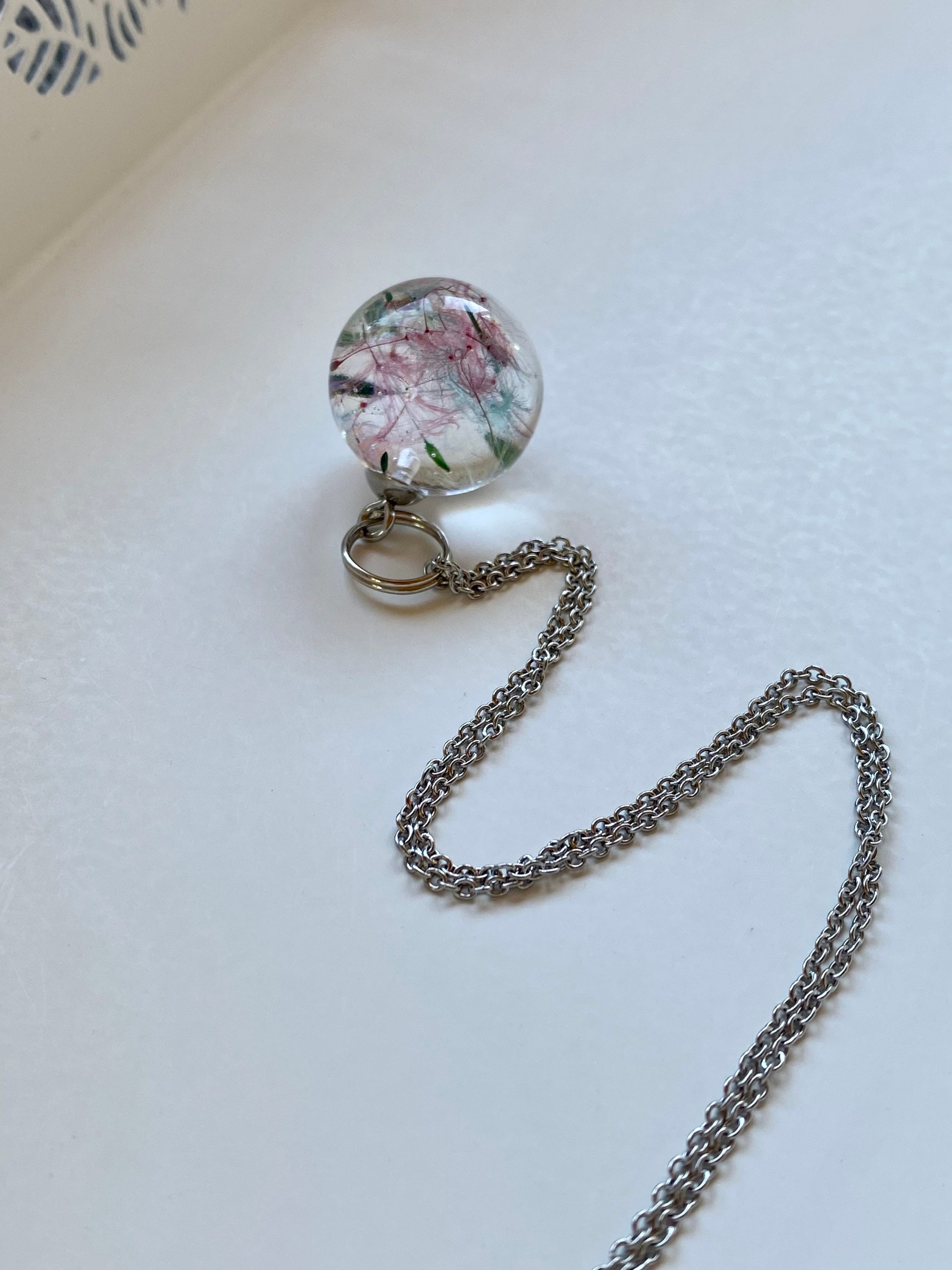 Rainbow Dandelion Necklace-dandelion Seeds-botanical - Etsy