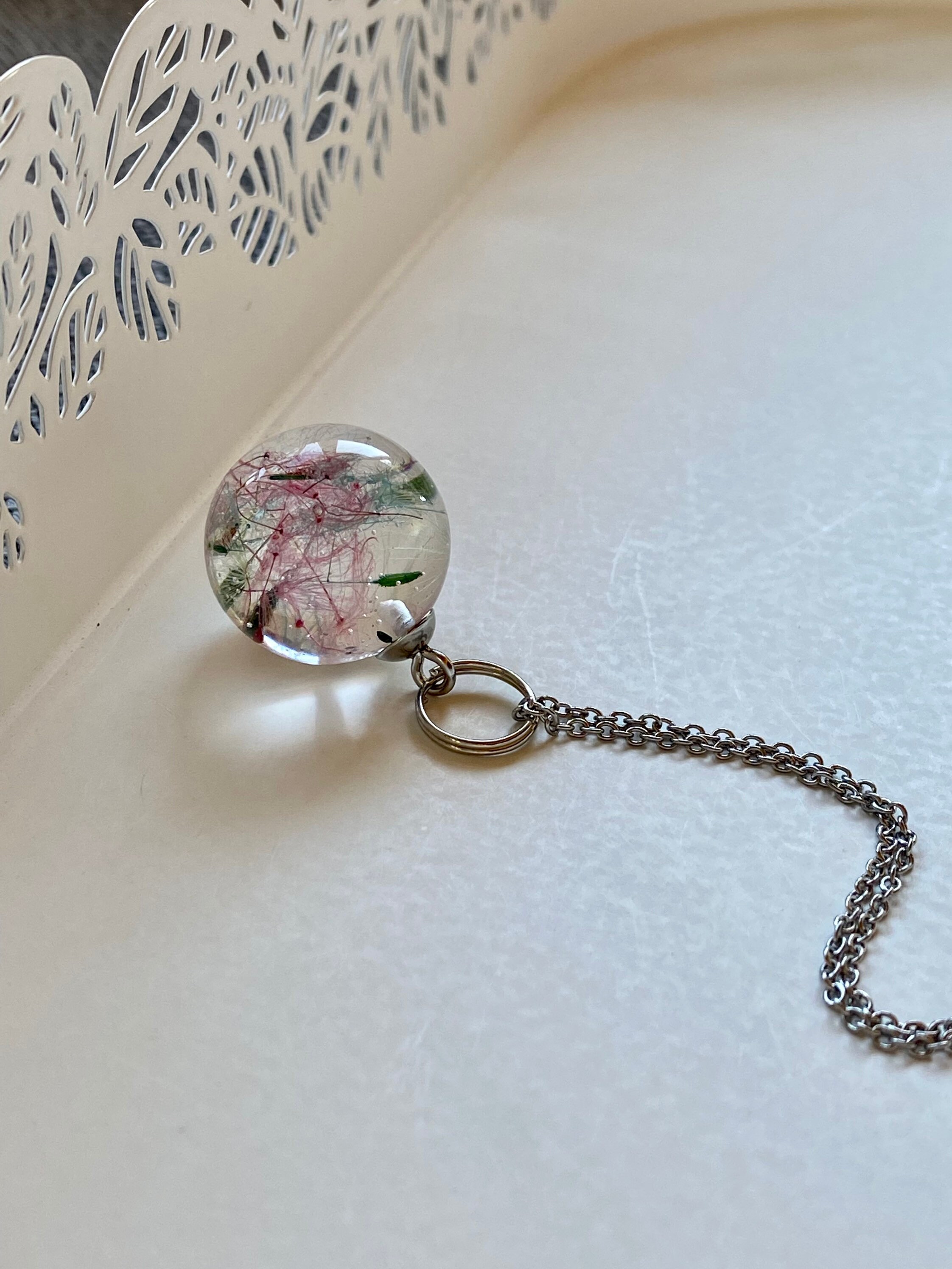 Rainbow Dandelion Necklace-dandelion Seeds-botanical - Etsy