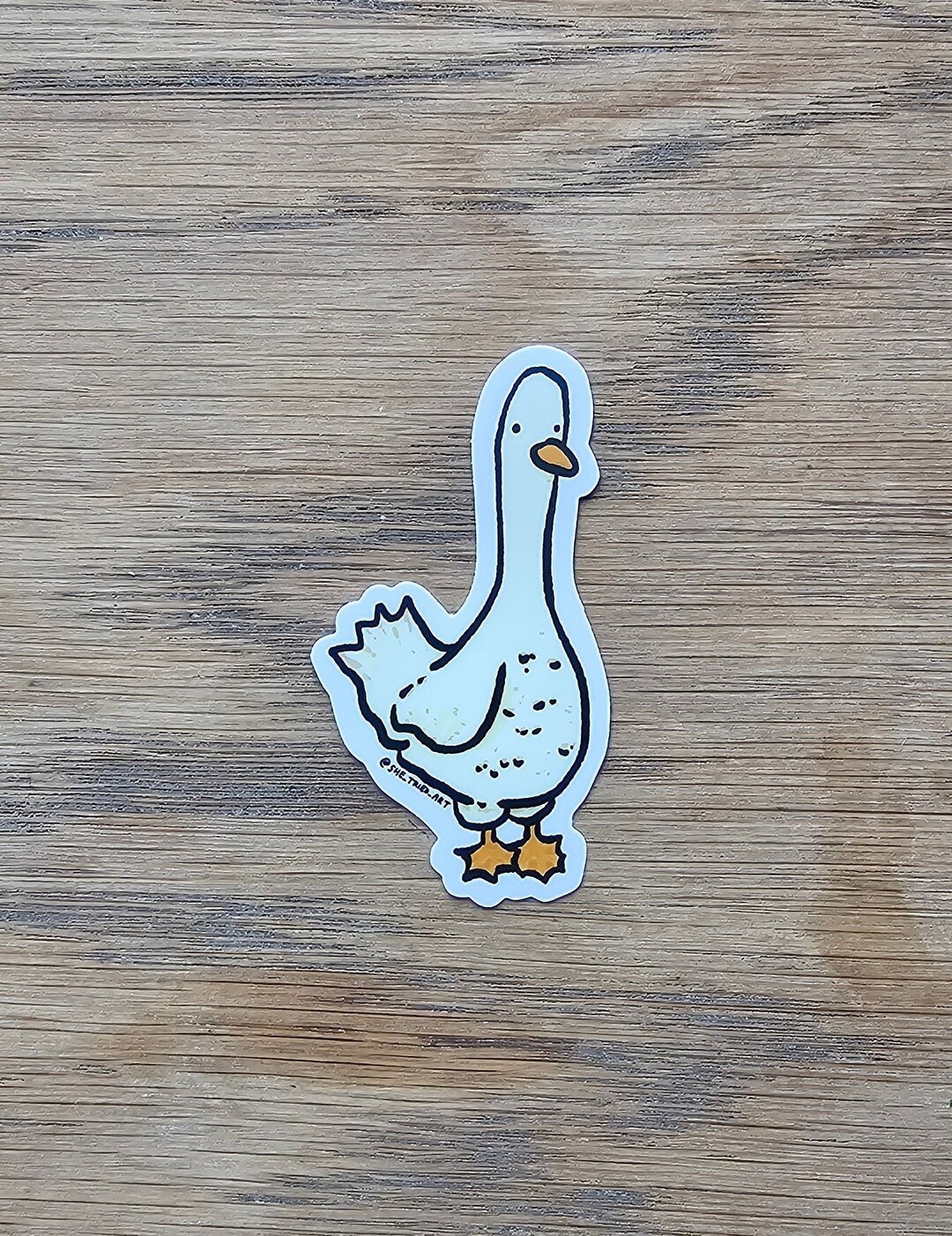 Dumb Duck Waterproof Sticker, Duck Sticker, Duck Art, Bird Art, Animal ...