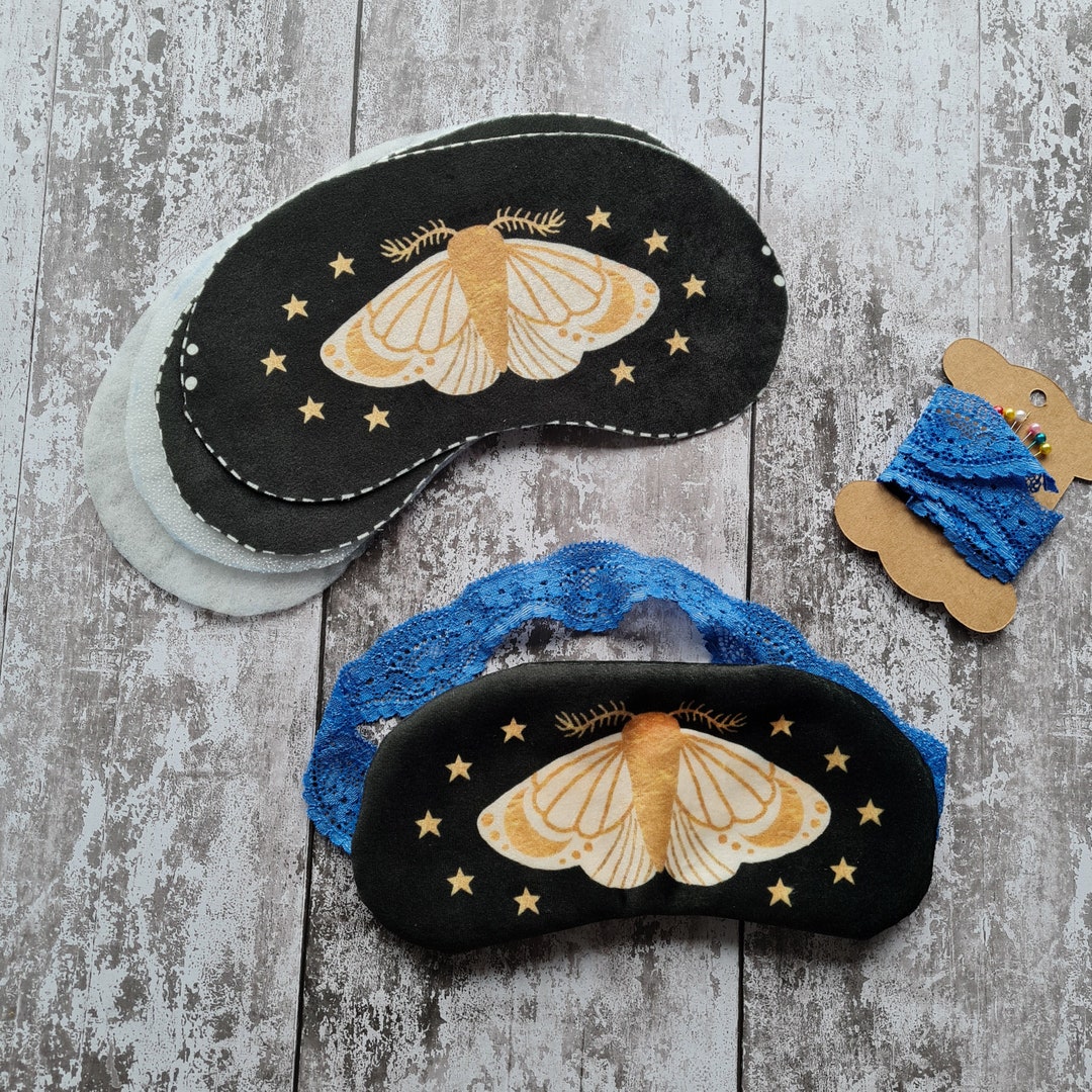 Kit to Sew a Sleep Mask Velvet Moth Eye Mask Craft Kit for - Etsy