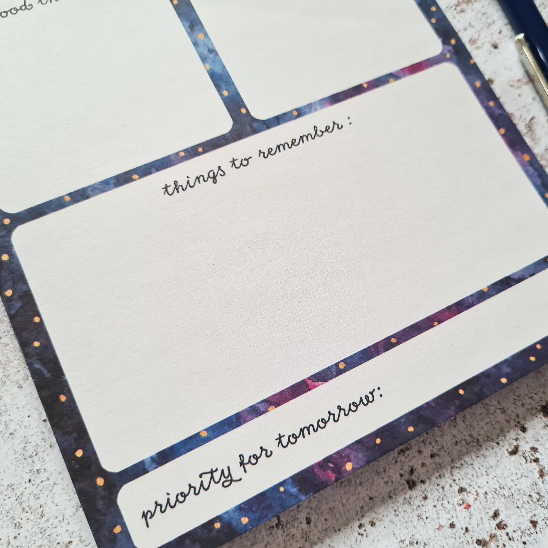 Night Thoughts Notepad A5 Mental Health and Gratitude Pad for Bedtime ...