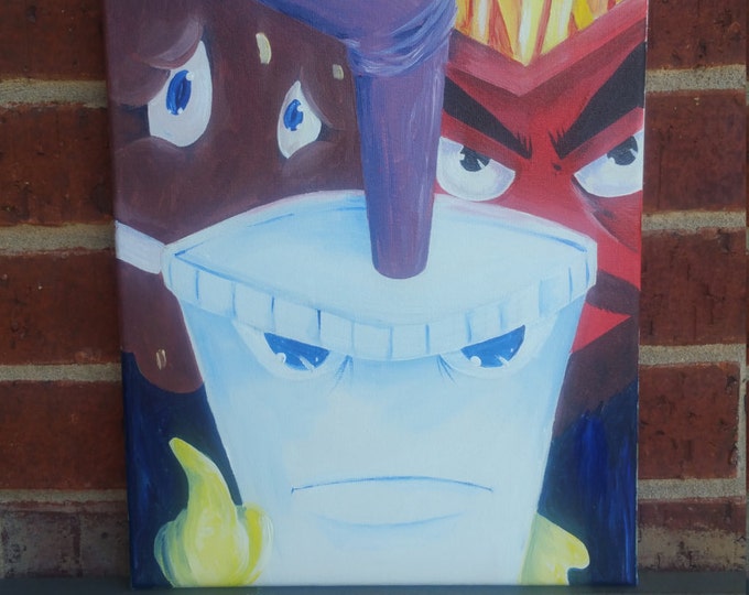 Aqua Teen Hunger Force (ATHF) Frylock Meatwad Master Shake Acrylic ...