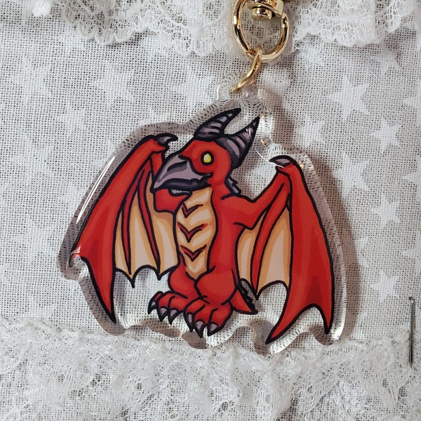 Godzilla Acrylic Keychain - Etsy