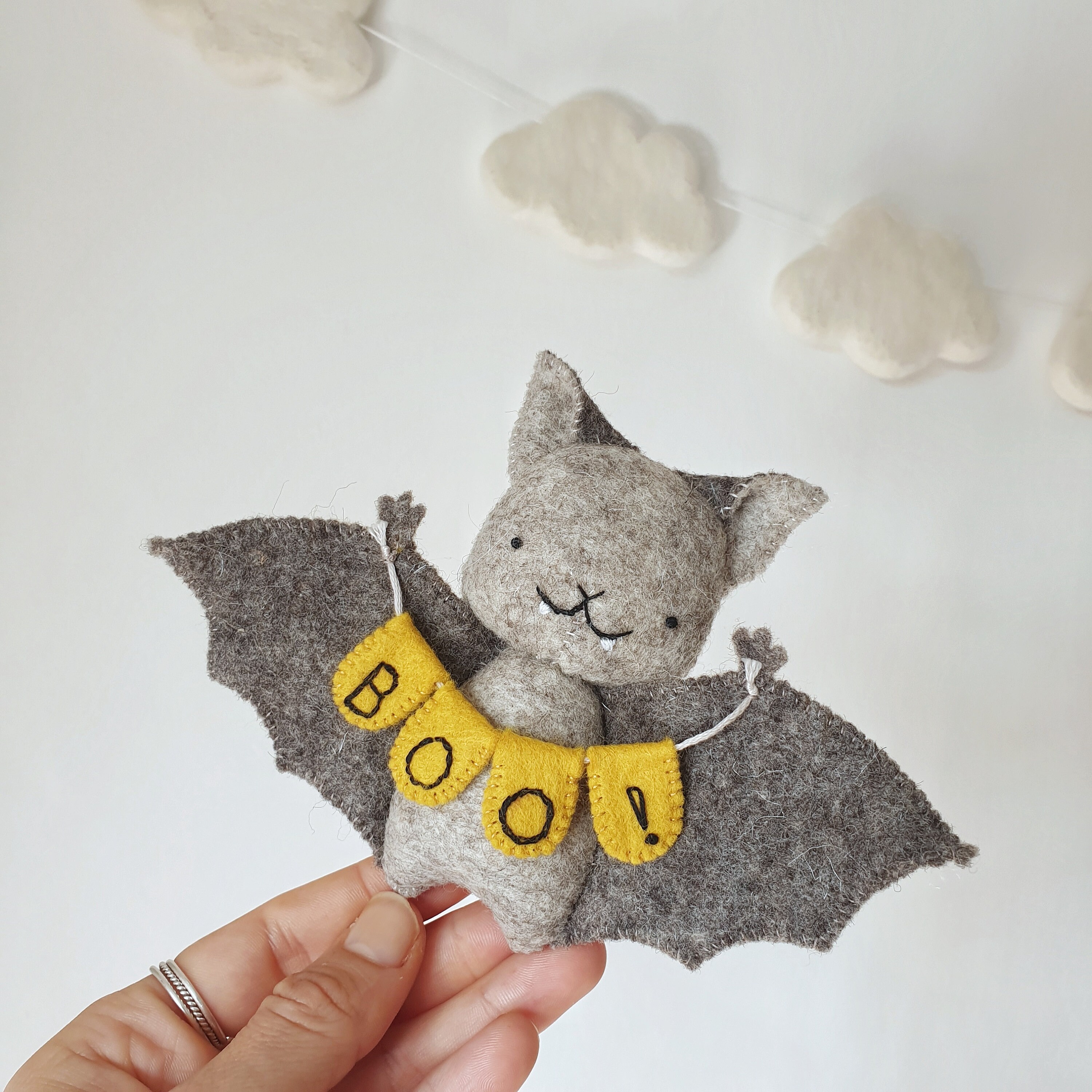 Spooky Boo Bat . Halloween Project PDF Pattern Illustrated Sewing ...