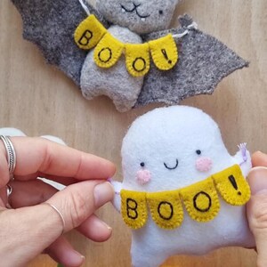 Spooky Boo Friends. Bat and Ghost Halloween Project PDF Pattern ...
