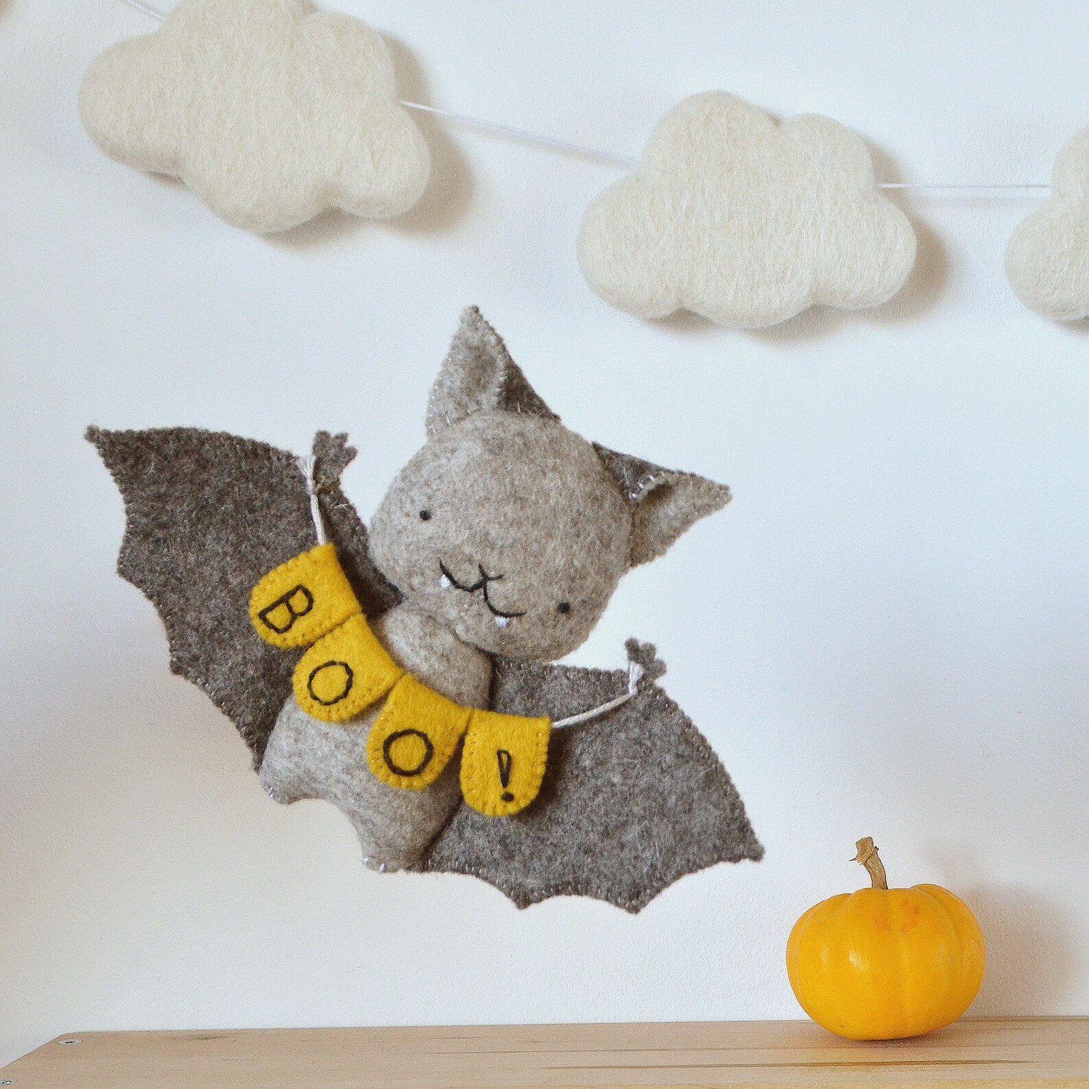 Spooky Boo Bat . Halloween Project PDF Pattern Illustrated Sewing ...