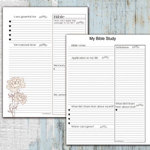 Prayer Journal, Bible Study, Christian Planner, Daily Devotional, Bible ...