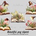 Watercolor Open Book Clipart, Watercolor Cozy Book Clipart, Fantasy ...