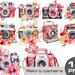 Watercolor Retro Cameras Clipart, Vintage Camera Illustration, Rustic ...