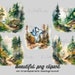 Watercolor Forest Clipart, Wood Clipart, Woodland Clipart, Forest ...