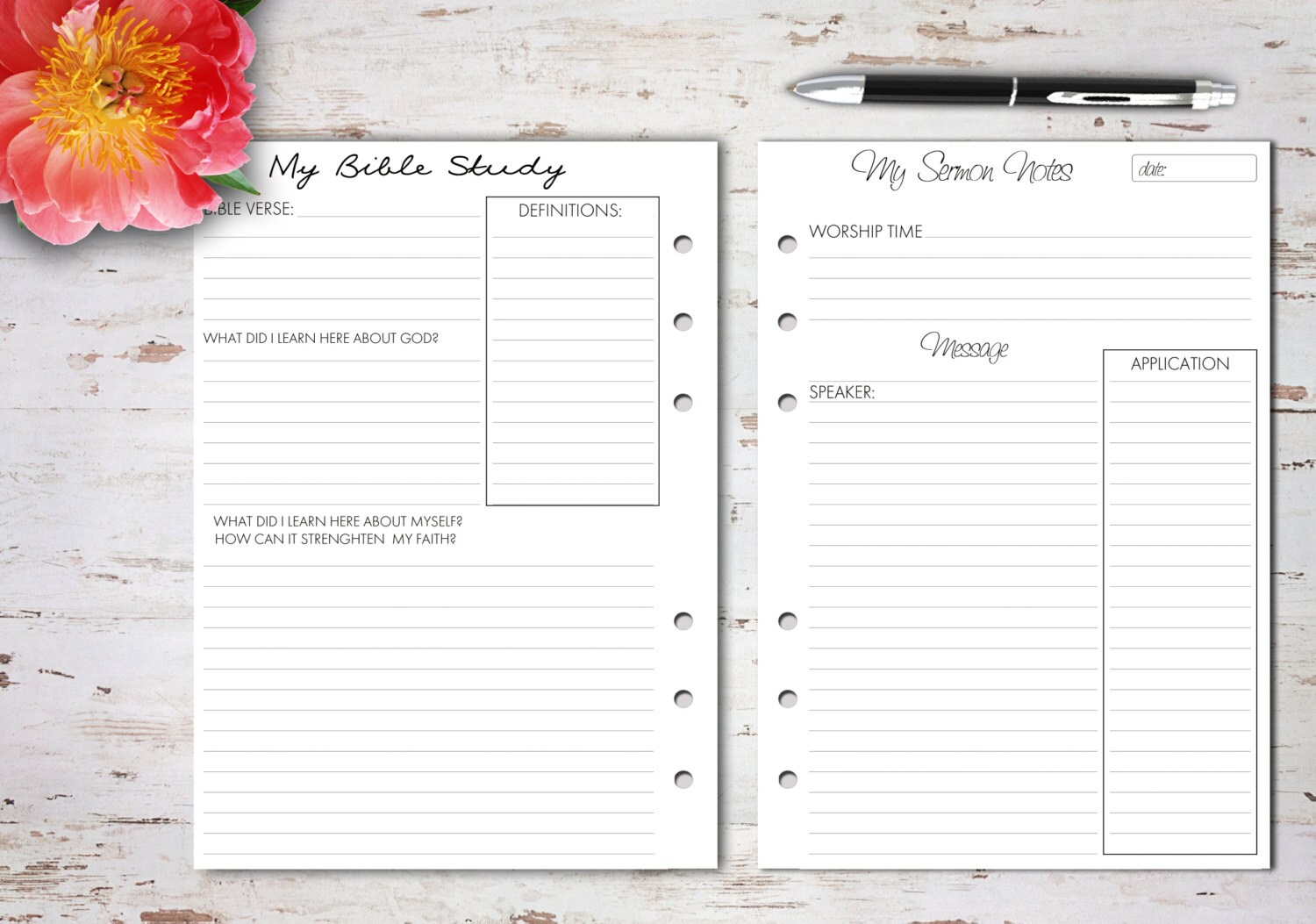 Prayer Journal Bible Study Christian Planner Daily - Etsy