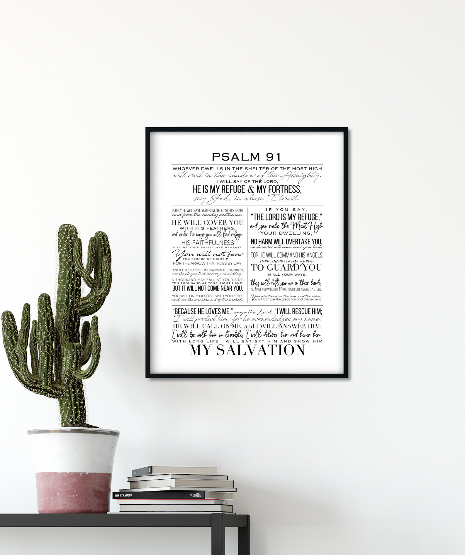Psalm 91 Printable Bible Verse Wall Art Bible Psalm - Etsy