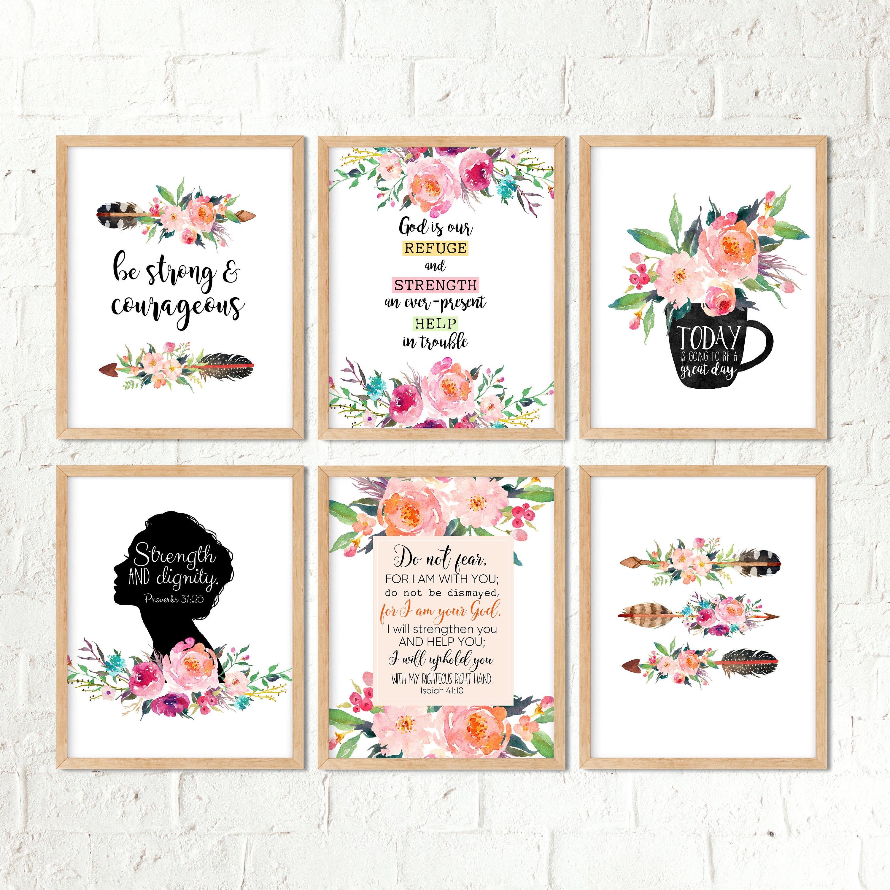 Bible Verse Wall Art Bundle, Christian Wall Art Bundle, 30 Bible Verse ...