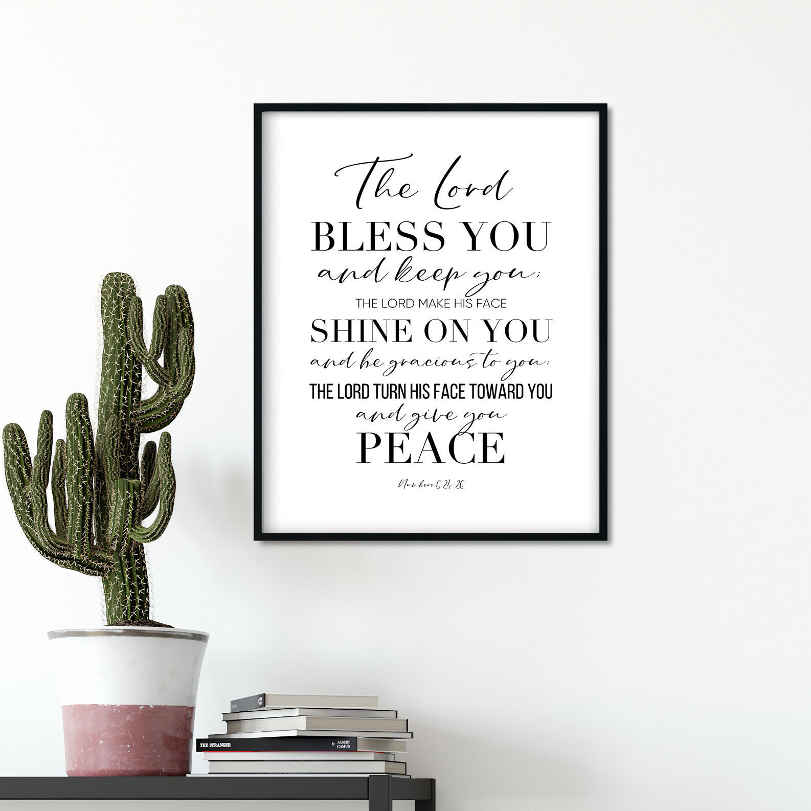 The Lord Bless You Bible Verse Printable Numbers 6:24 - Etsy