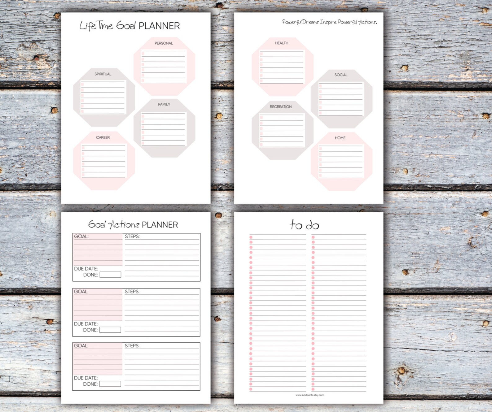 Planner Inserts Weekly Planner Daily Planner Monthly | Etsy