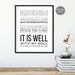 It is Well With My Soul Hymn, Hymn Wall Art, Christian Song Lyrics ...