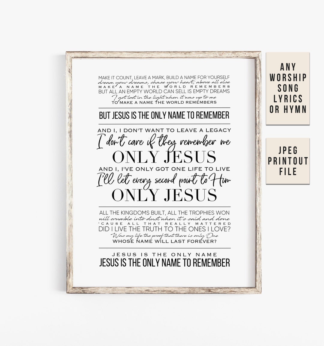 Any Worship Song Lyrics, Custom Praise and Worship Song, Modern ...