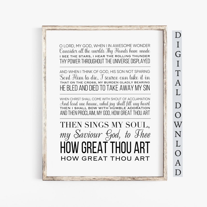 Hymn Wall Art - Etsy