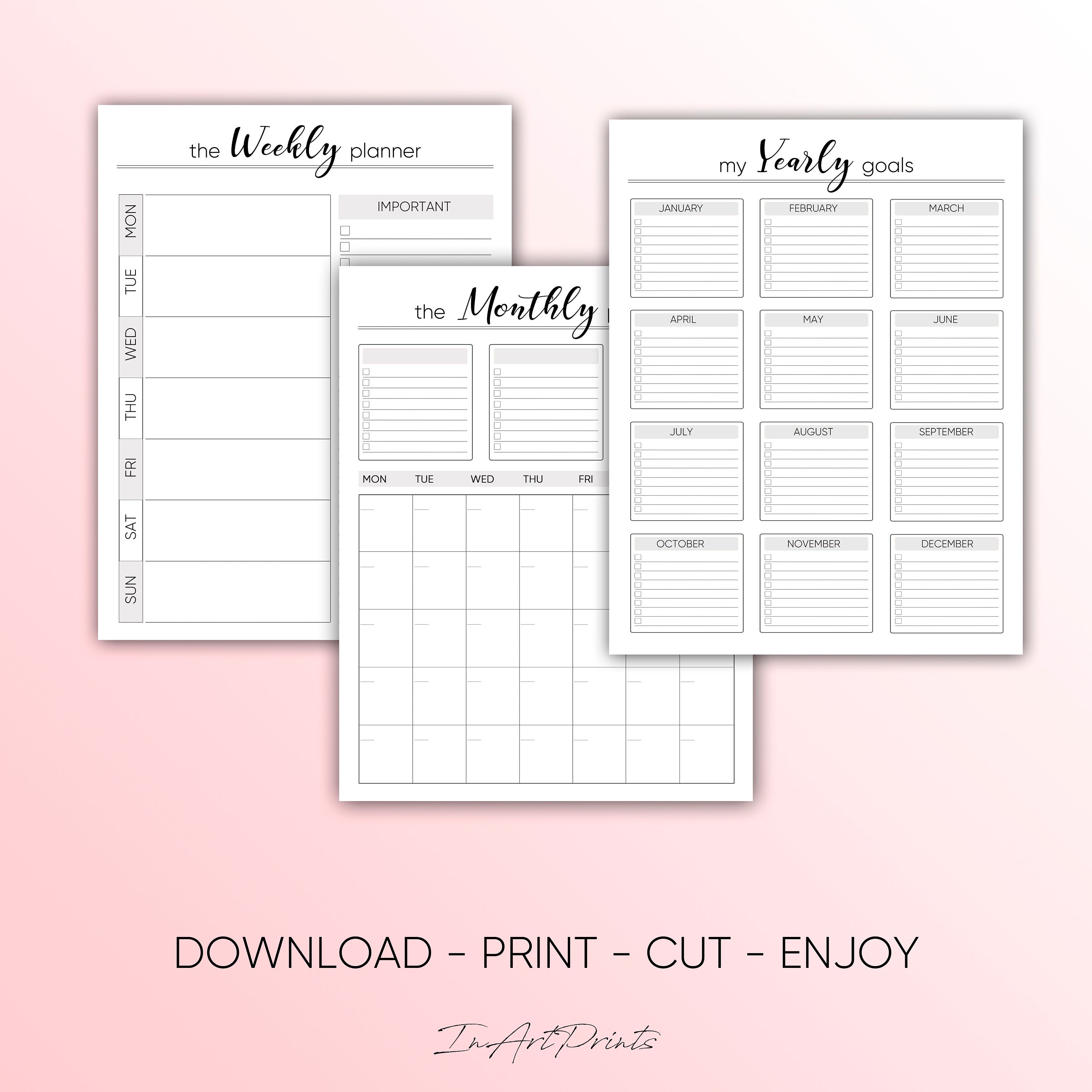 Printable Planner Inserts A5 Planner Inserts Bible Study - Etsy