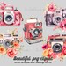 Watercolor Retro Cameras Clipart, Vintage Camera Illustration, Rustic ...