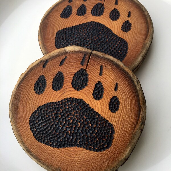 Bear Coasters - Etsy