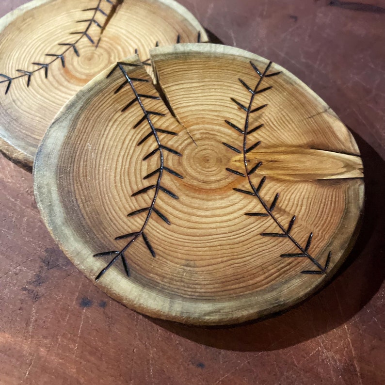 Baseball Coasters Baseball Gifts Sports Gifts Wood Baseball - Etsy