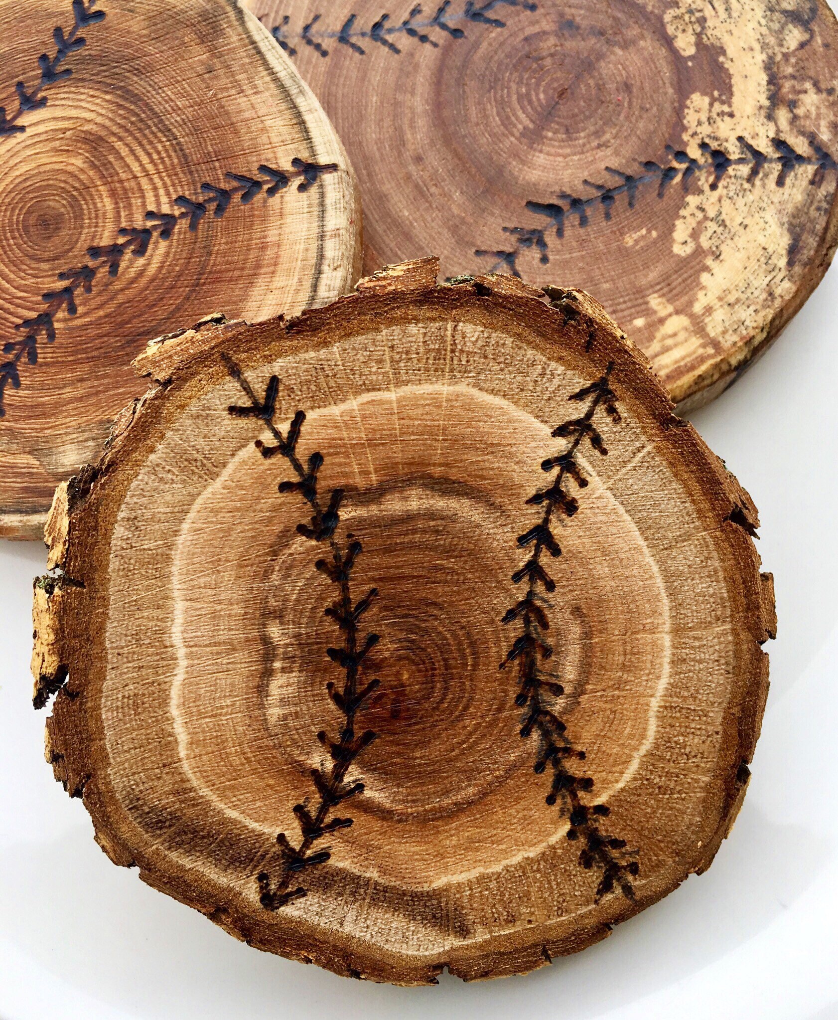 Baseball Coasters Baseball Gifts Sports Gifts Wood Baseball - Etsy