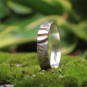 100% Made in Canada, Beaver Ring With Bronze Teeth - Hammered Silver ...