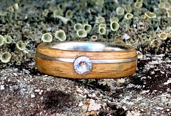 Whiskey Barrel Ring Wooden Ring Whiskey Barrel Wood Ring | Etsy