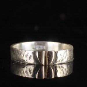 100% Made in Canada, Beaver Ring With Bronze Teeth - Hammered Silver ...