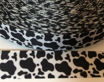 Cow print ribbon | Etsy