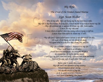 Marine Rifleman's Creed - Etsy