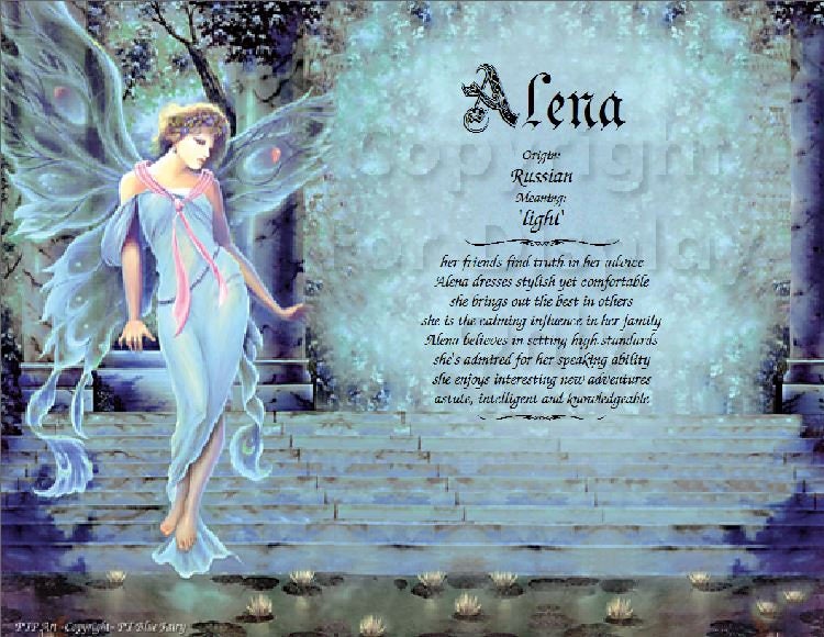 Fairy Name Meaning Print - Etsy