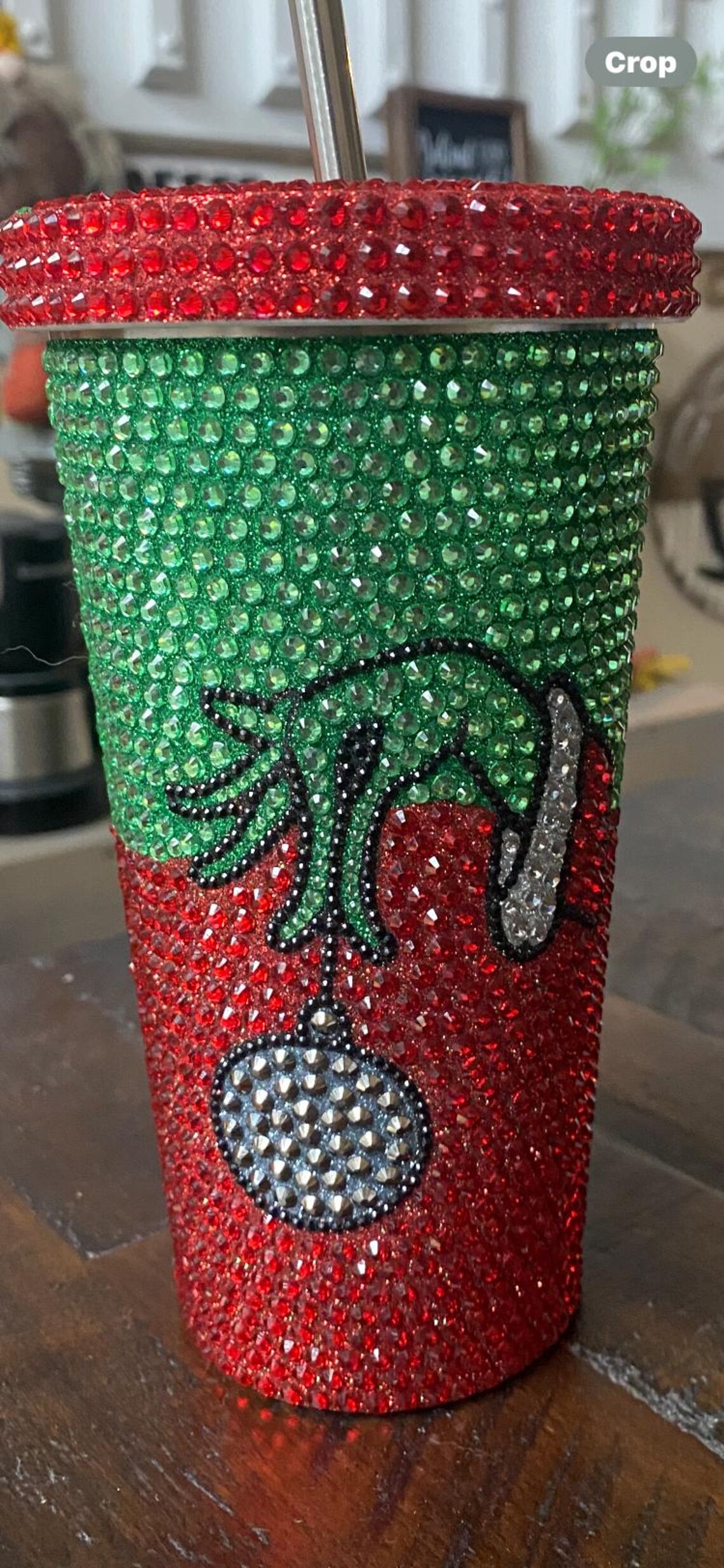 Beautiful Rhinestones Grinch Tumbler - Etsy