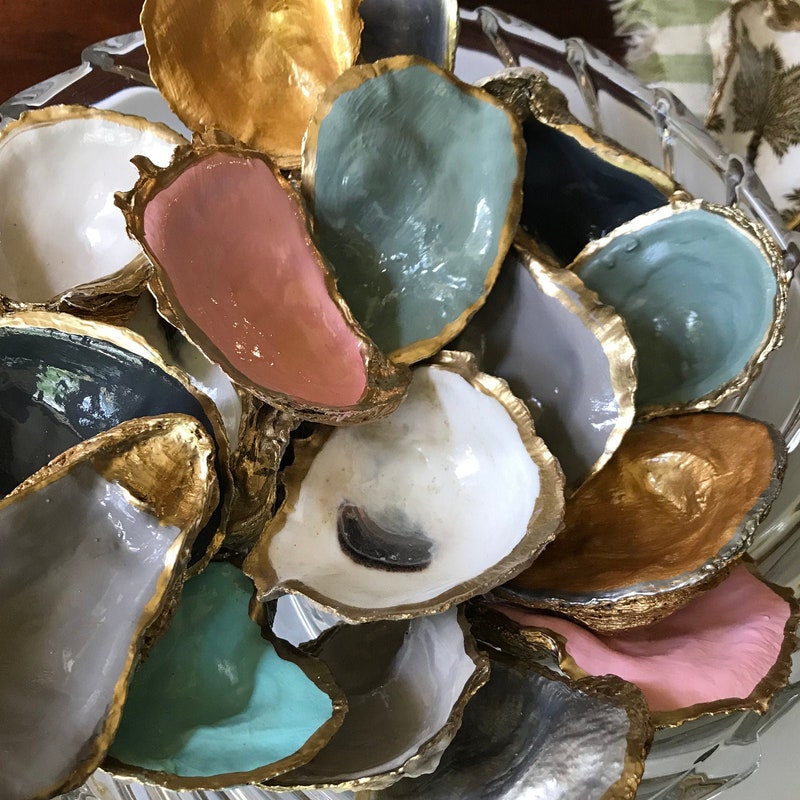Painted Oyster Shells - Etsy