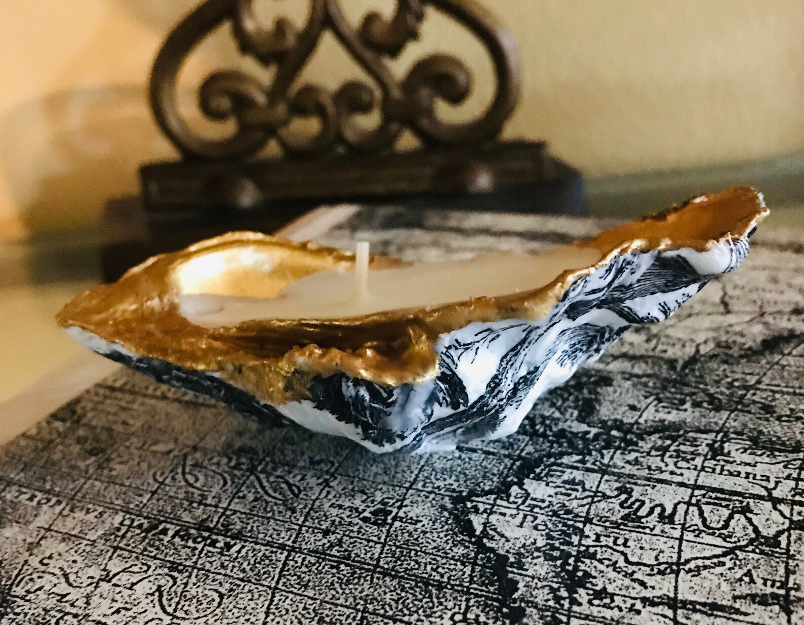 Oyster Shell Candle Shell Candle Oyster Candle Decorative - Etsy