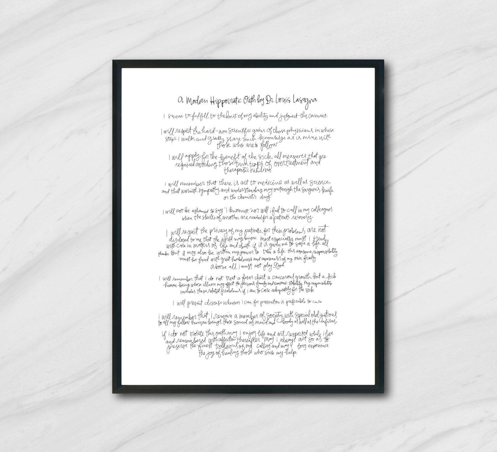 Hippocratic Oath Modern Instant Download / Printable - Etsy