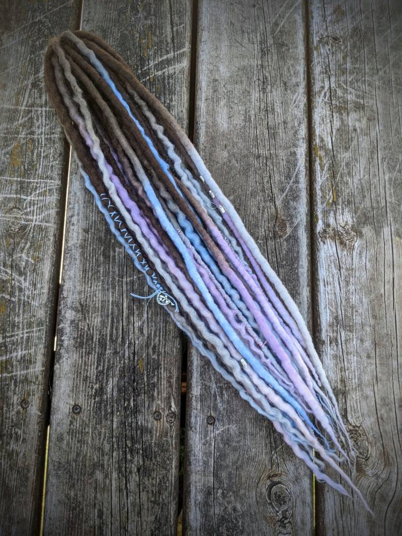 Lilac and Violet Pastel Partial Set of Wool Dreadlocks - Etsy