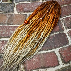 Auburn Sun Goddess Full Set of Wool Dreadlocks - Etsy