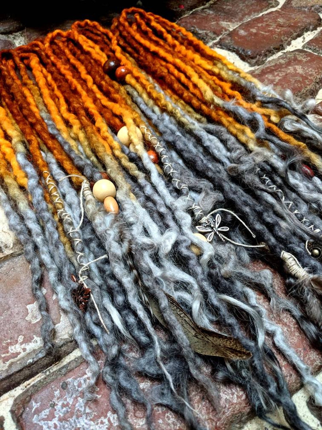Smouldering Embers Half Set of Wool Dreadlocks - Etsy