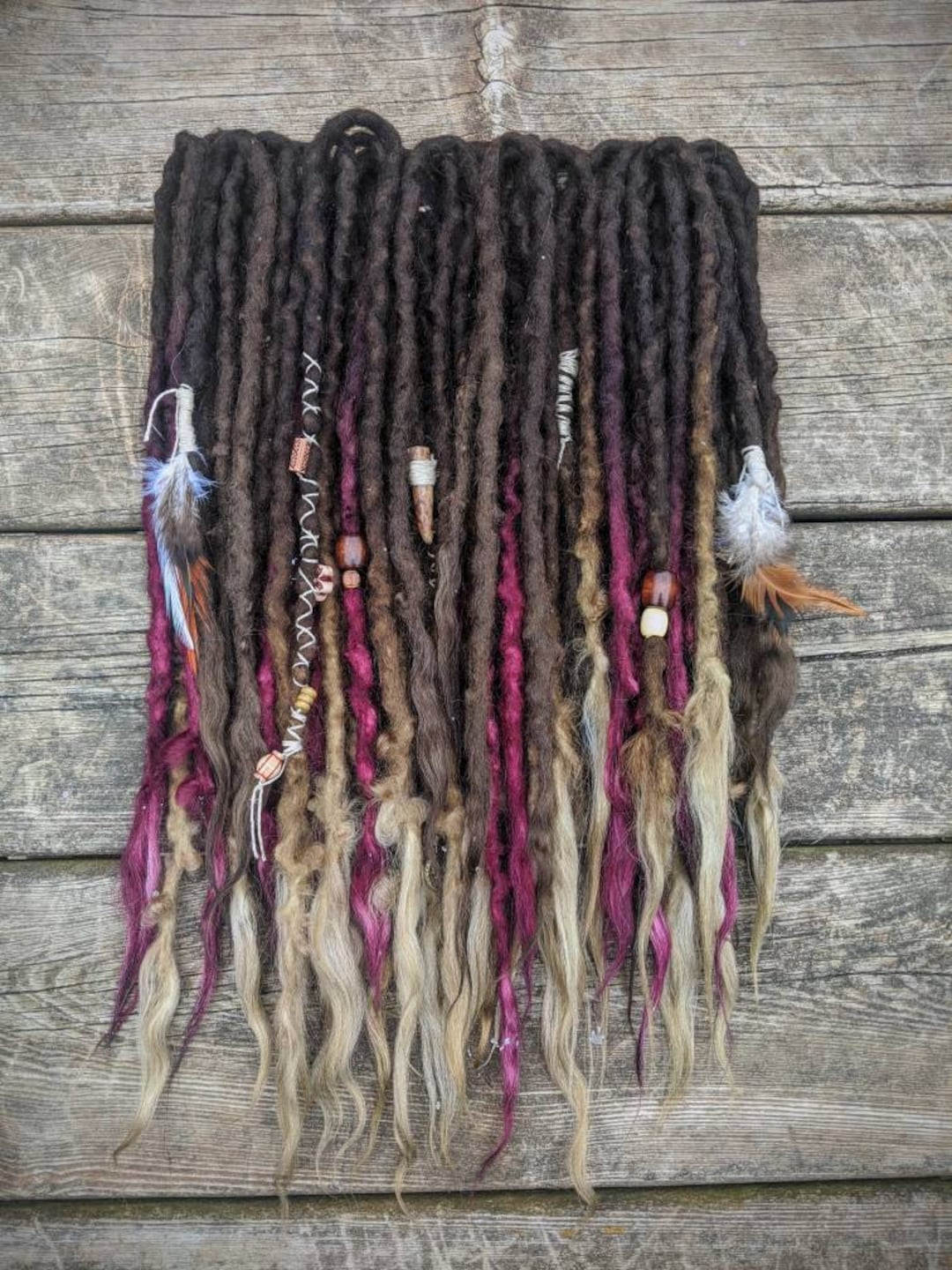Wild Witch 3/4 Set of Wool Dreadlocks - Etsy