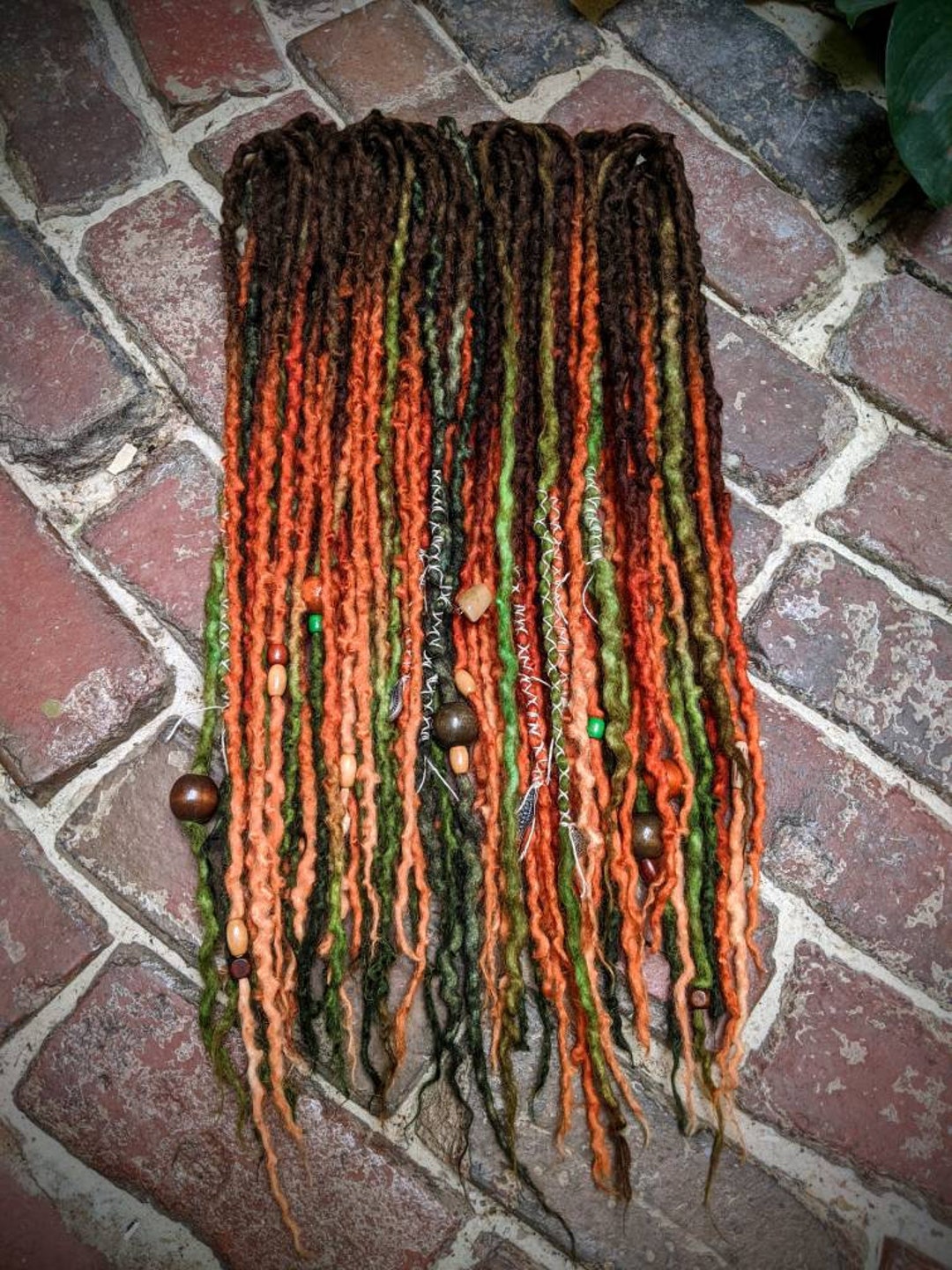Woodland Elf Full Set of Wool Dreadlocks - Etsy