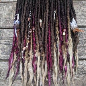 Wild Witch 3/4 Set of Wool Dreadlocks - Etsy