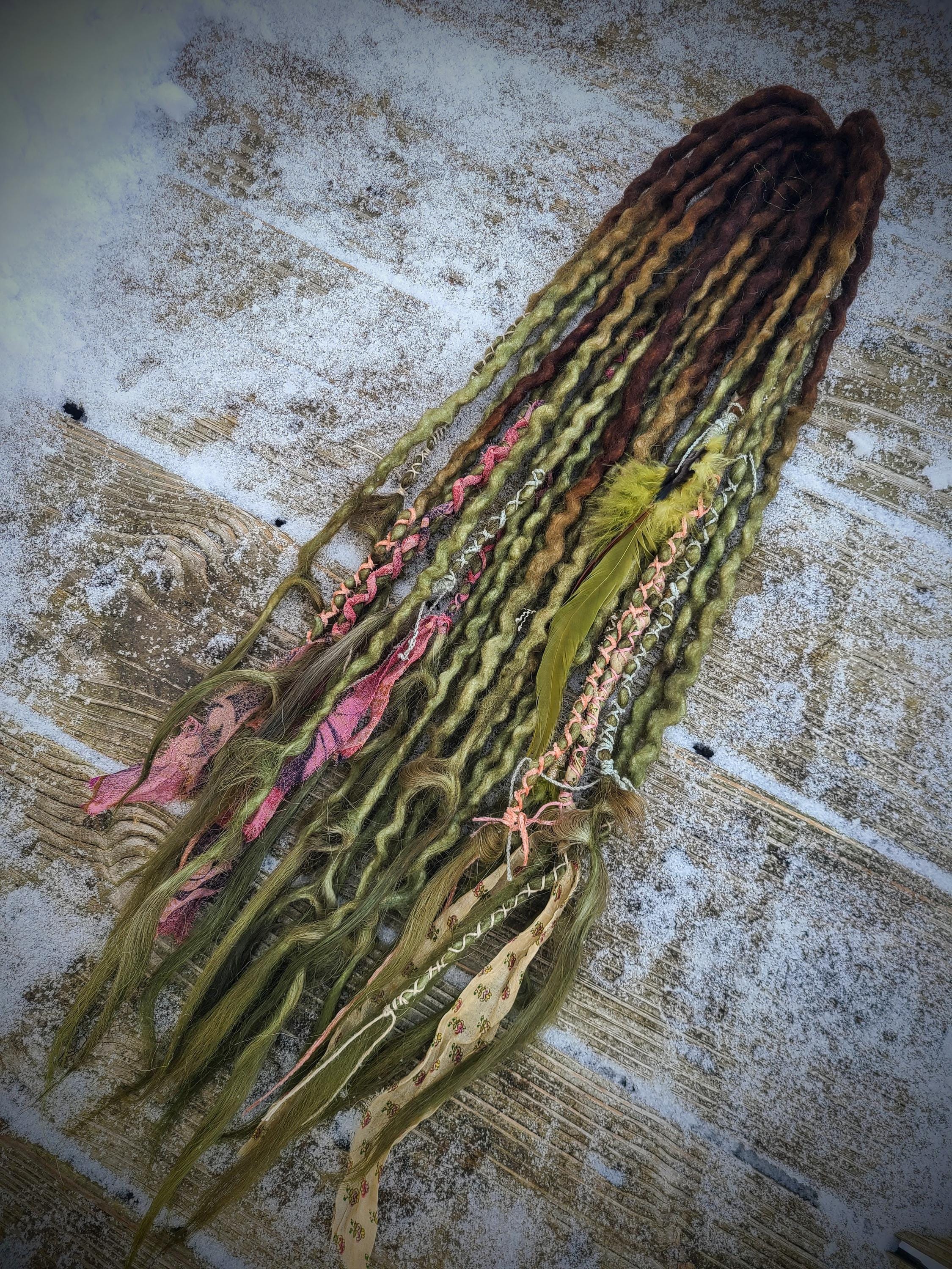 Juniper and Fern Partial Set of Wool Dreadlocks - Etsy