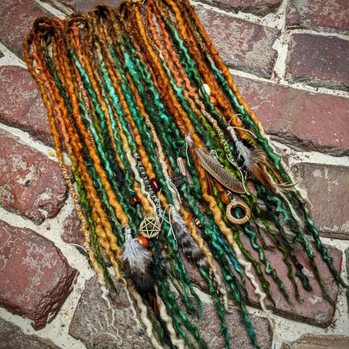 Dark Sprite Half Set of Wool Dreadlocks - Etsy