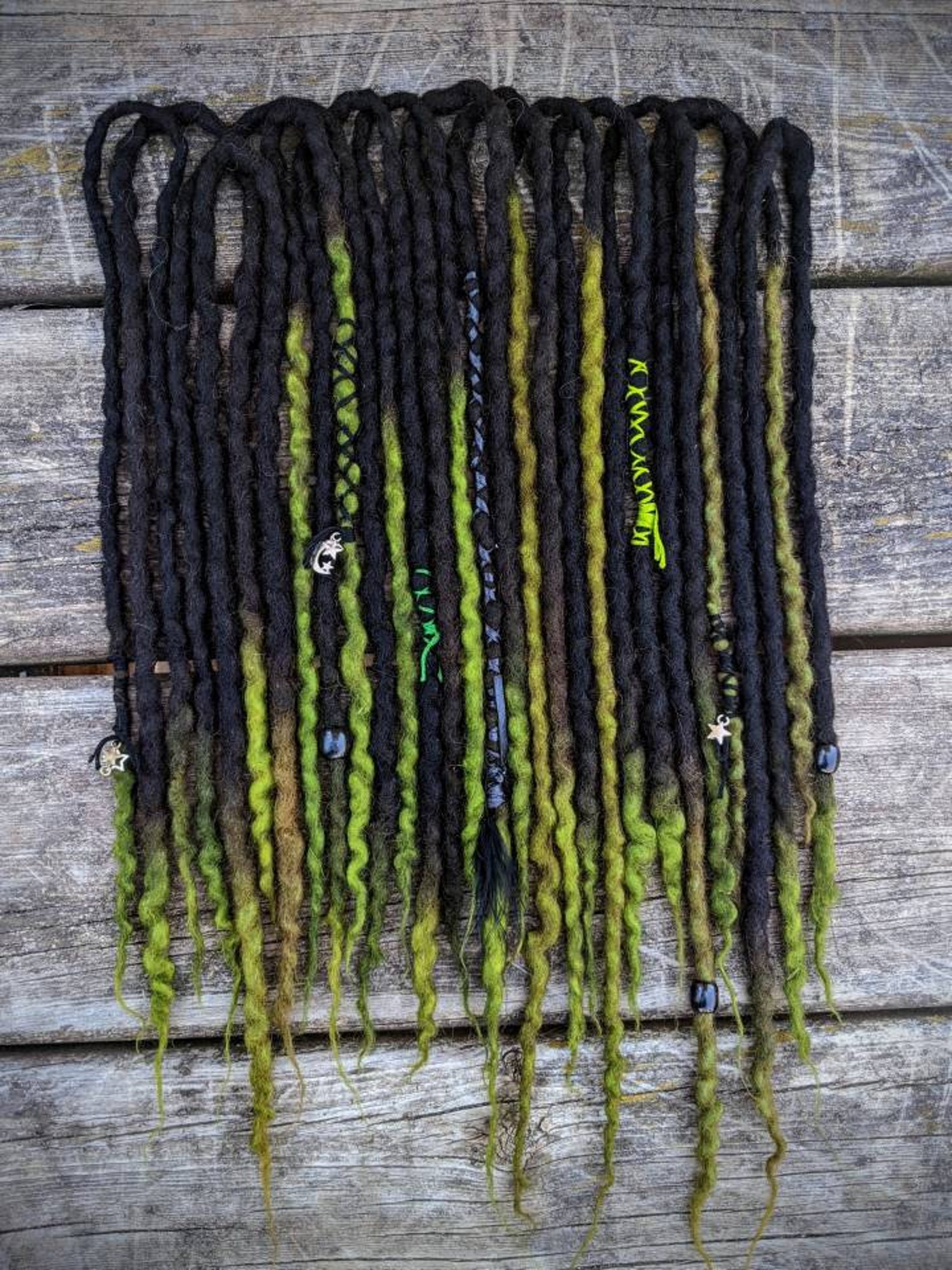 Wicked Partial Set of Wool Dreadlocks - Etsy